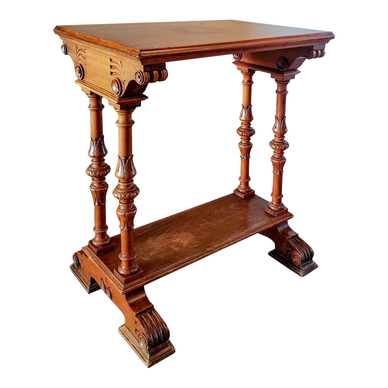 Antique Continental European Renaissance Revival Table | Chairish