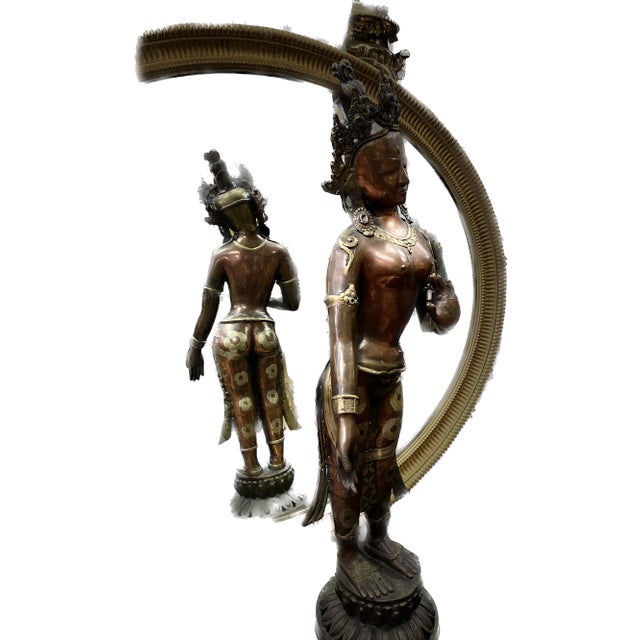 Circa 1900 Buddhist Goddess of Wisdom Sculpture | Chairish