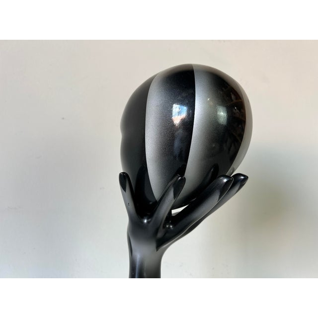 90's Postmodern Hand and Head Sculpture | Chairish