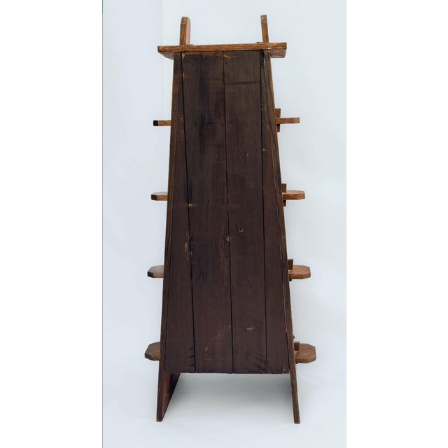 Antique Arts and Crafts Mission Oak Wood Bookcase Roycroft Style | Chairish