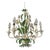1930s French Toleware Style Floral Chandelier | Chairish