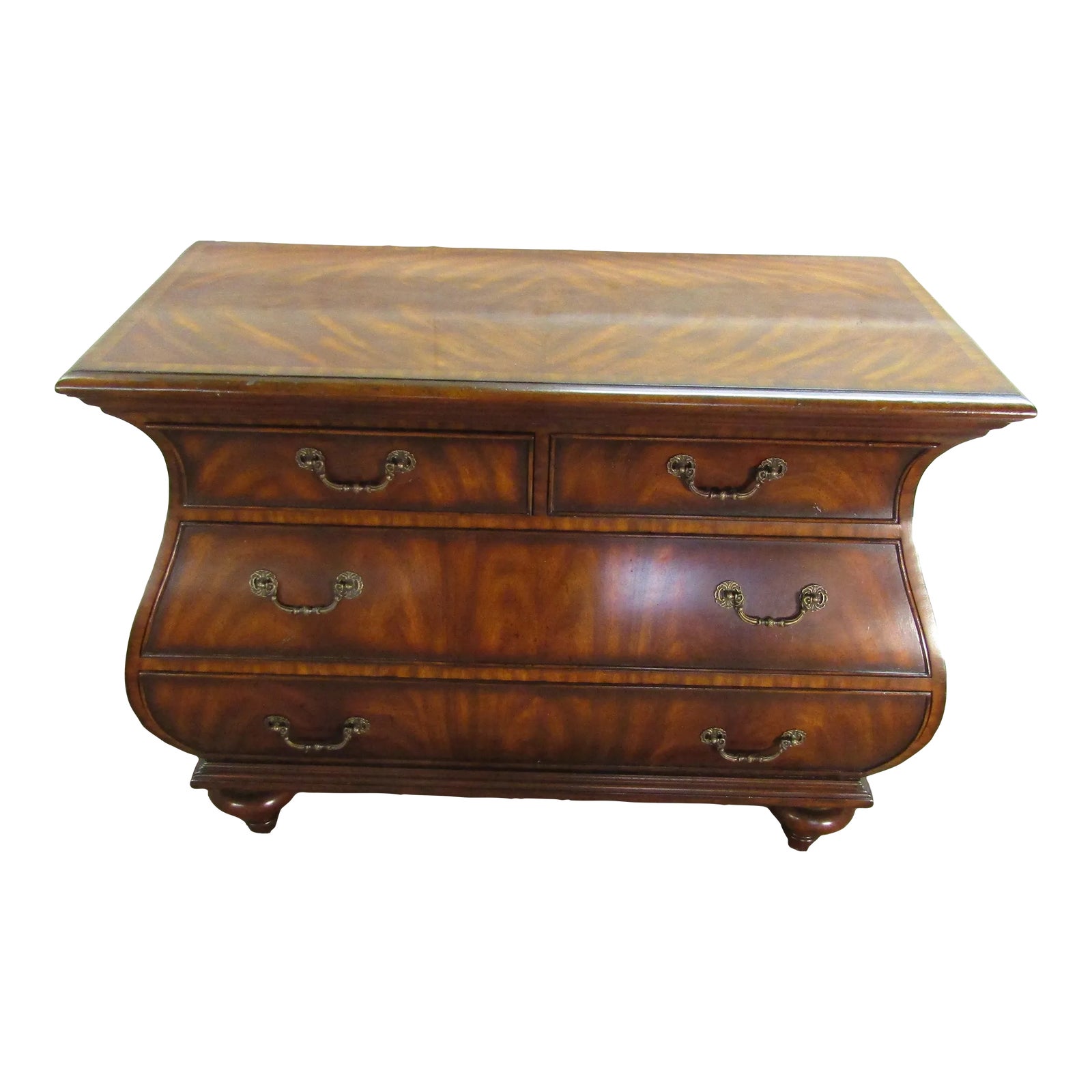 Maitland Smith Mahogany Bombay Style Console Chest | Chairish