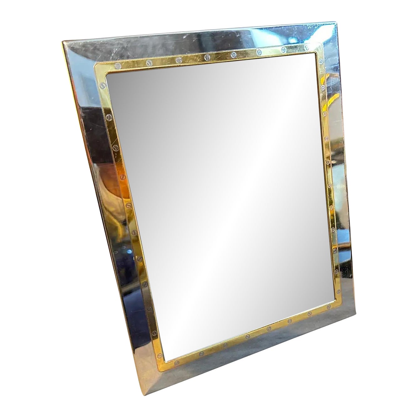 A 1980s Elegant Italian Picture Frame in the Style of Gucci Home | Chairish