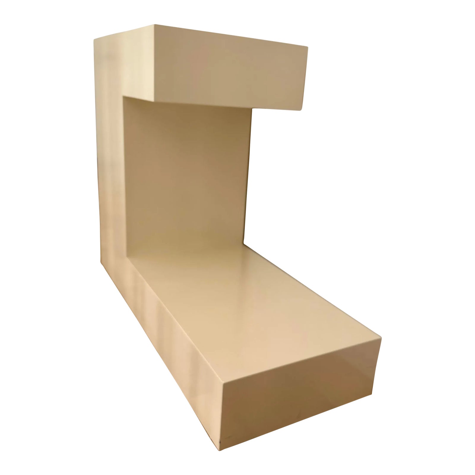 1980s Ivory Lacquered Two-Tiered Display Stand | Chairish