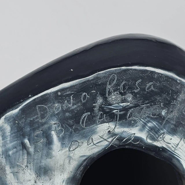 Mid 20th Century Dona Rosa Signed Oaxaca Black Clay Woman Figurine ...