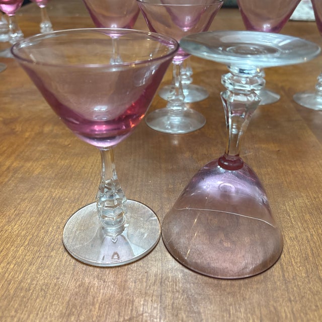 Tiffin Wisteria Set of 7 Wine Goblets, 5 Champagne Coupes, and 7 ...