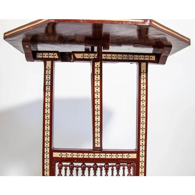 Egyptian Octagonal Side Table Egyptian Moorish Tilt-Top Inlaid Table ...