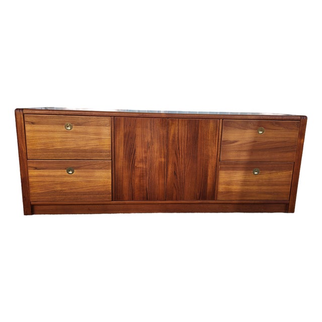 Mid-Century Modern Teak Sideboard Credenza | Chairish