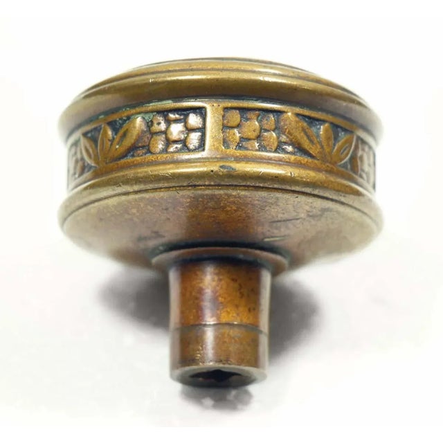 Antique 1890s Norwalk Bronze Blue Bell Passage Door Knob With Keyhole | Chairish