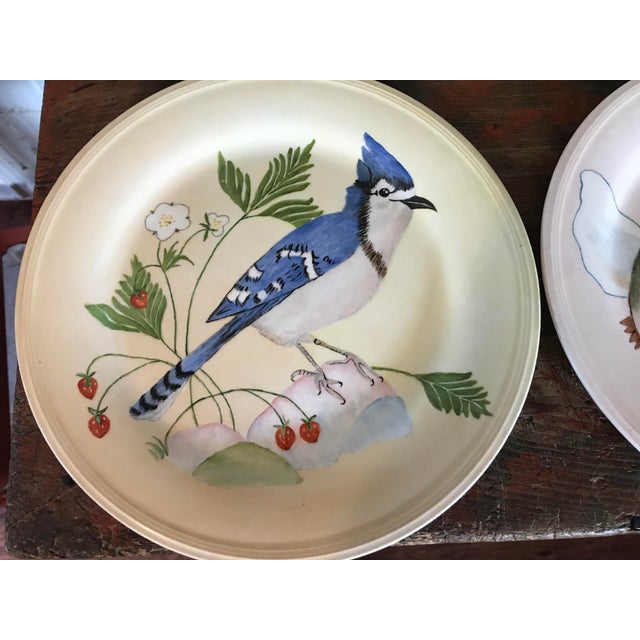 1940s Vintage Hand-Painted Decorative Plates - Set of 4 | Chairish