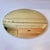 Vintage Amber Tinted Oval Mirror | Chairish