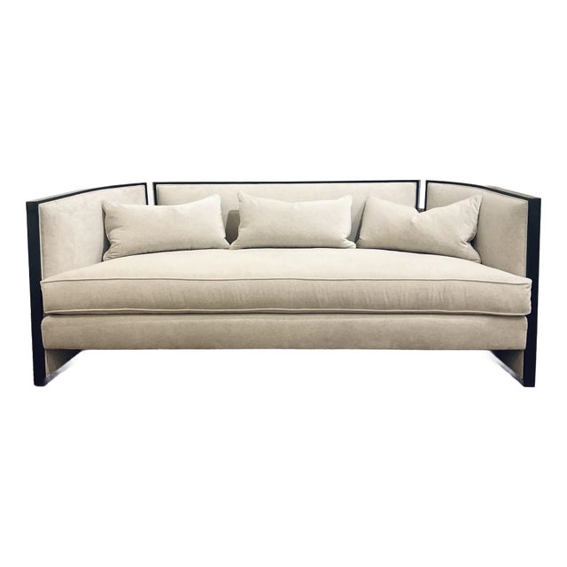 Caracole Modern Gray Cut Away Sofa | Chairish