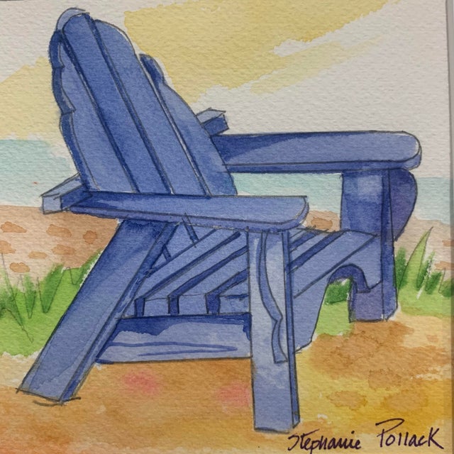 Vintage Stephanie Pollack, Original Watercolors. Set of 6. | Chairish