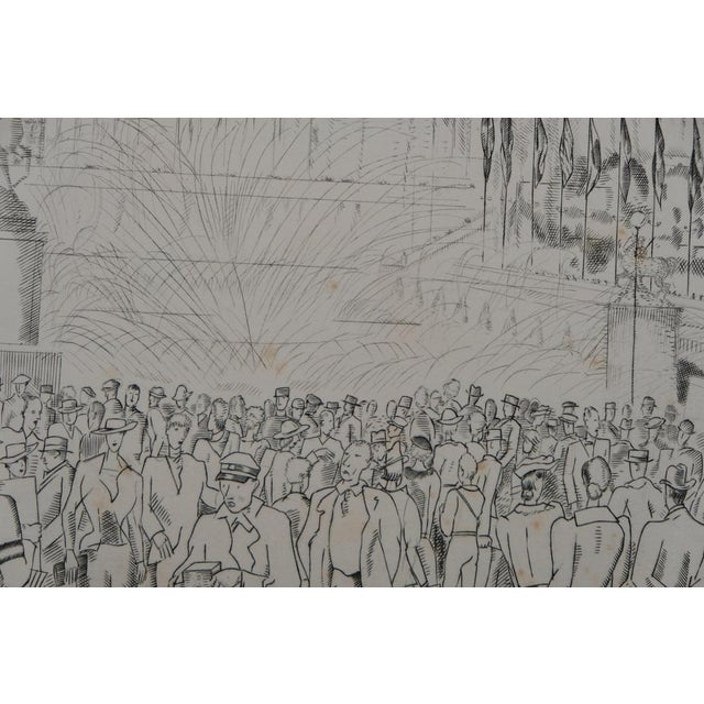 Jean Emile Laboureur, Les fontaines du Trocadéro, Etching | Chairish