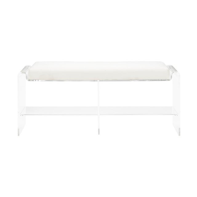 Renee Acrylic Long Bench | Chairish