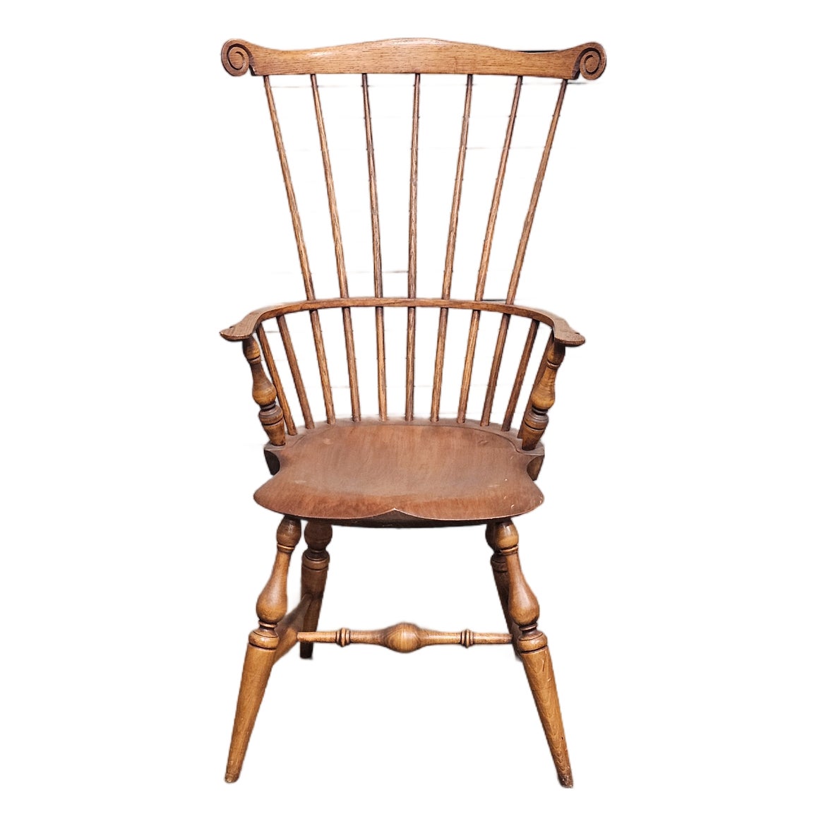 Late 20th Century Warren Chair Company Fan Back Windsor Arm Chair ...