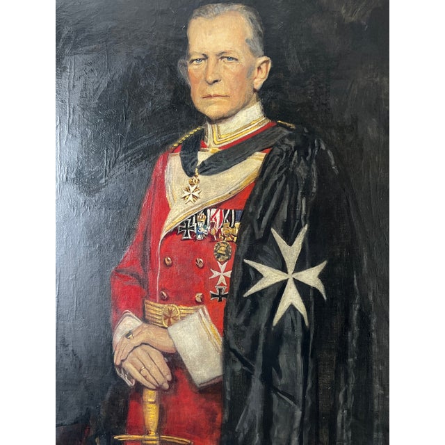 Oil on Canvas Portrait “Wwi German Field Marshal” by Franz Triebsch ...