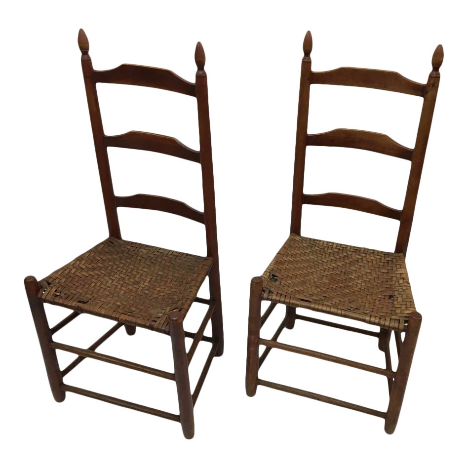 Mid 19th Century Vintage Shaker Chairs - a Pair | Chairish