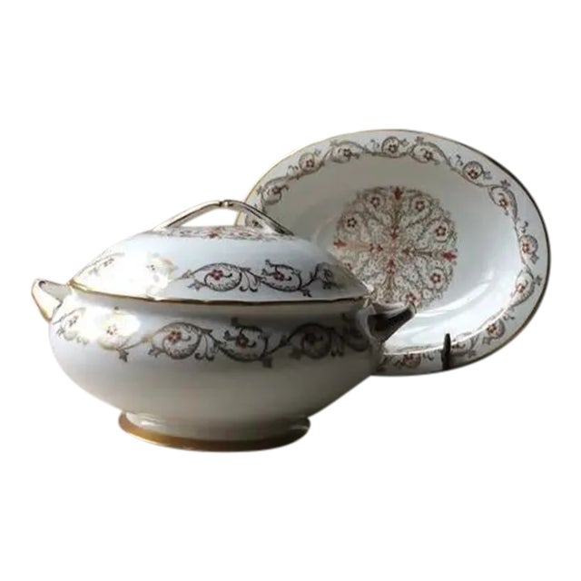 Pair of Royal Chelsea "Cardinal" Pattern Bone China Serving Bowls ...