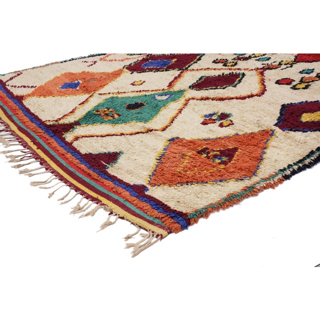 Vintage Berber Moroccan Azilal Rug - 05'00 X 06'09 | Chairish