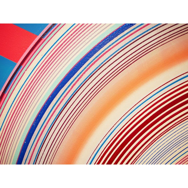 2022 "Love Like Blood" Contemporary Colorful Concentric Circle Abstract ...