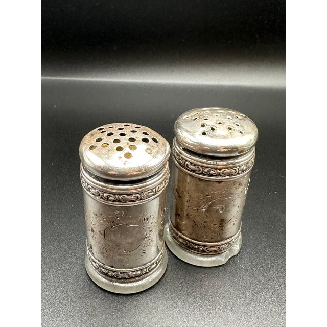 Antique Sterling Silver Salt and Pepper Shakers- a Pair | Chairish