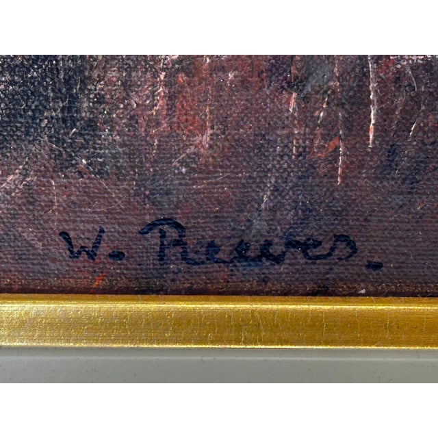 British Oil Painting Scottish Highlands Stag With Fawn Deers Monarch in ...