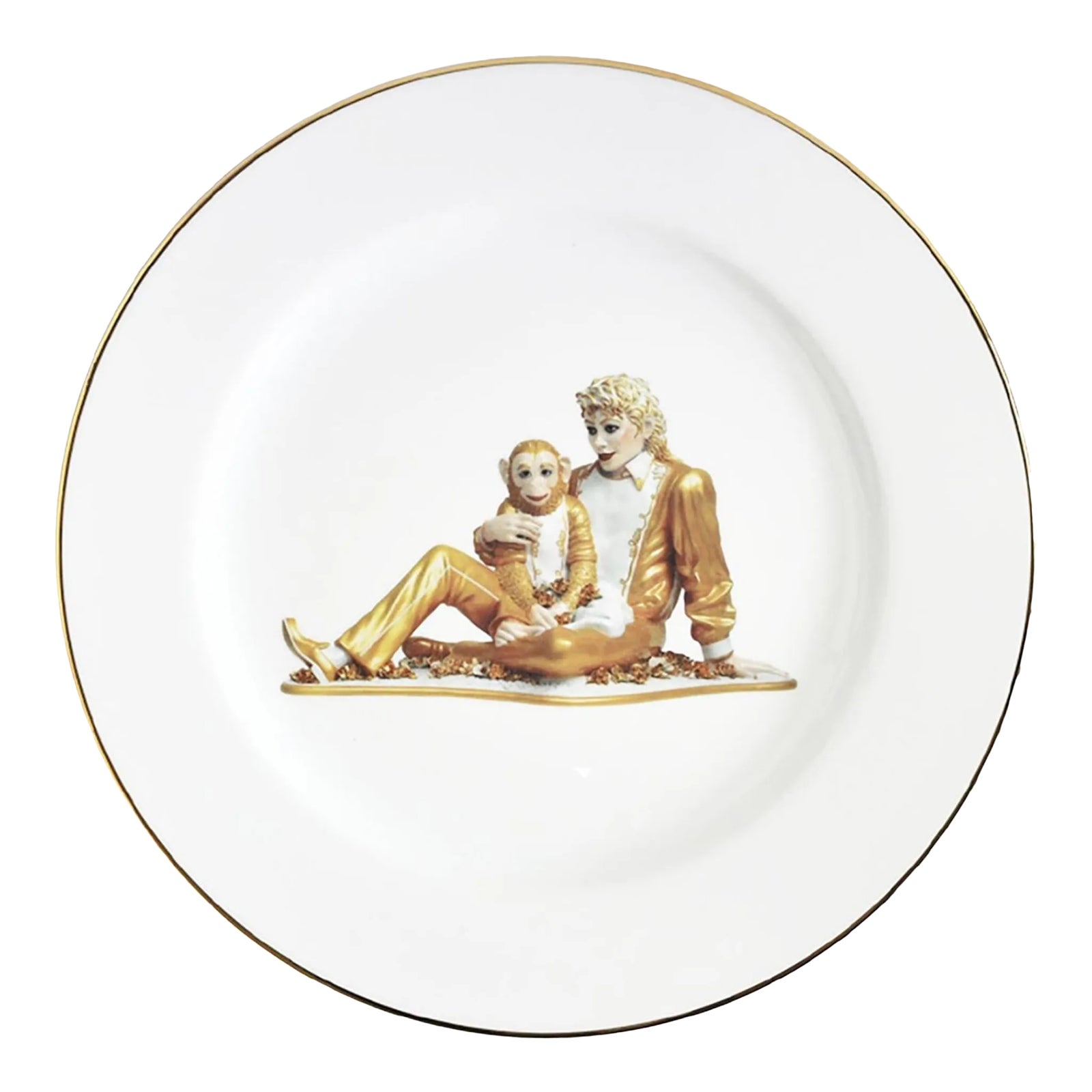 Jeff Koons Limited Edition Porcelain Plate, "Michael Jackson and ...