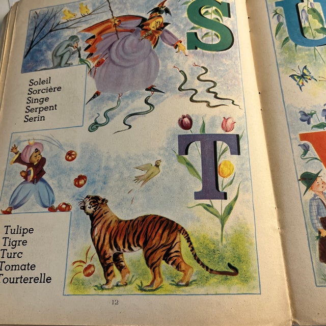 1946 French Alphabet Book | Chairish