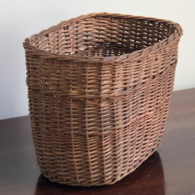 Rustic French-Style Country Basket | Chairish