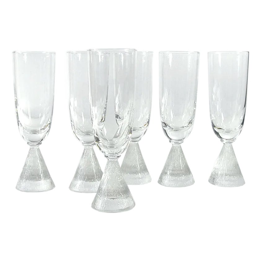Vintage Italian Glasses, 1970s, Set of 6 | Chairish