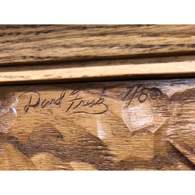 David Frisk Carved Fireplace Mantle | Chairish