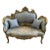 French Rococo Style Tufted Settee Sofa | Chairish