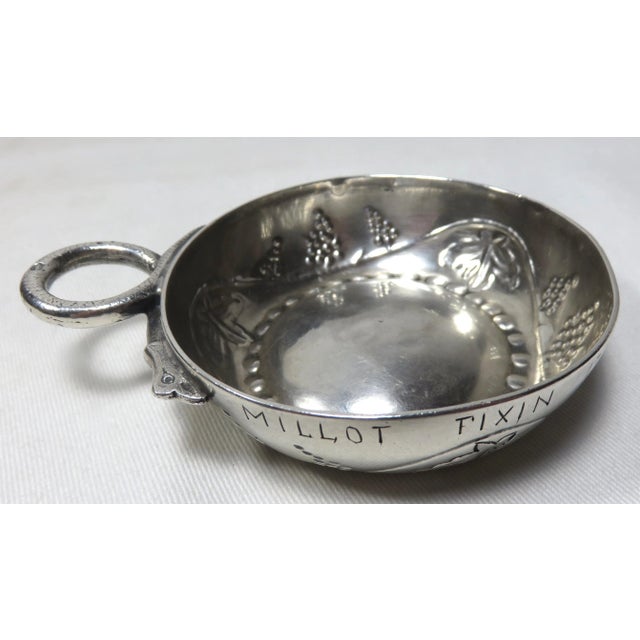 Antique French Sterling Silver Wine Taster Cup, Tastevin | Chairish
