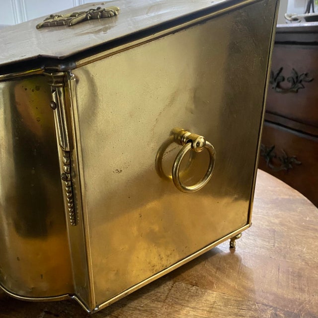 Mid 20th Century Vintage Brass Tinder Box With Scrolled Feet and ...