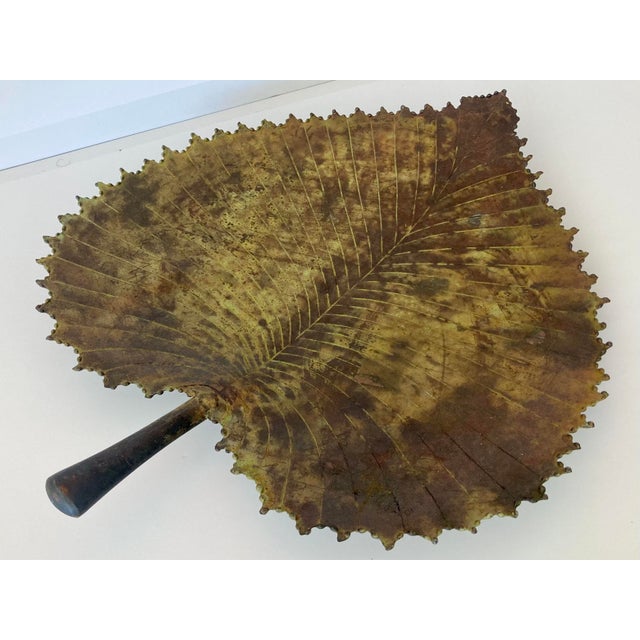 Bronze Leaf Centerpiece Sculpture #2 | Chairish