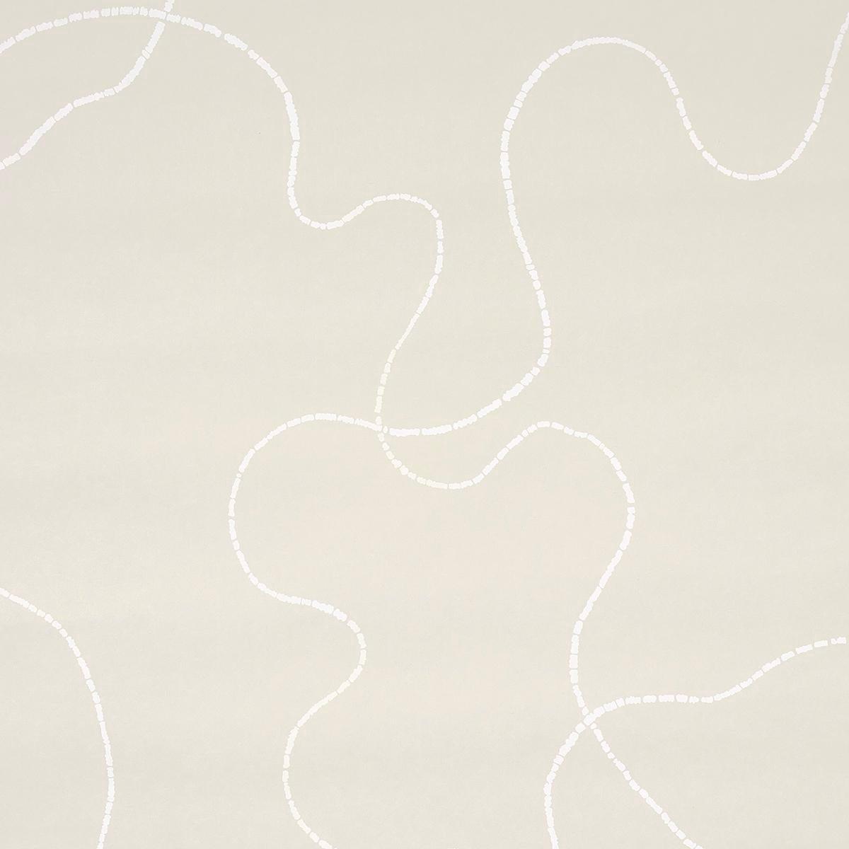 Sample - Schumacher x Backdrop Turini Wallpaper in Light Beige | Chairish