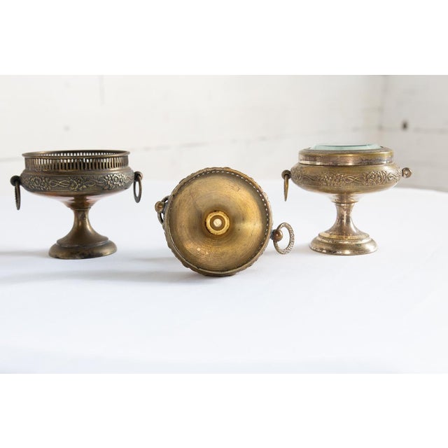 Art Nouveau Brass Risers, 1920s, Set of 3 | Chairish