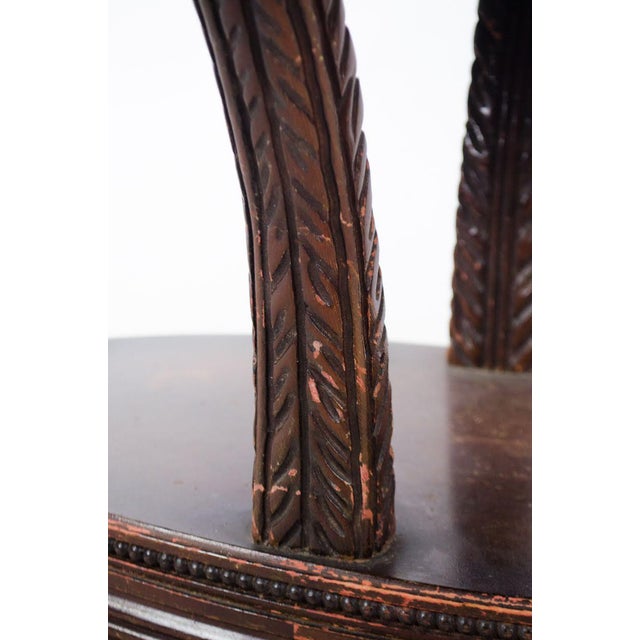 1950s Traditional Carved Wood and Glass Cocktail Table | Chairish
