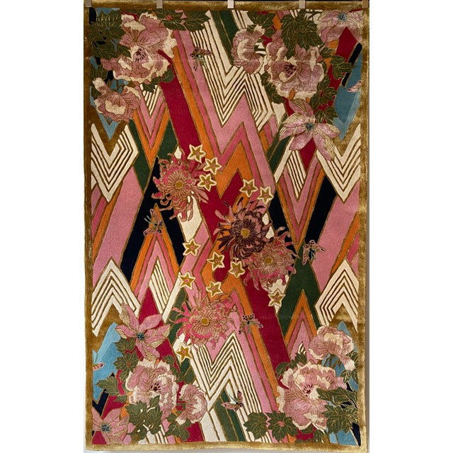 Wendy Morrison Shanghai Blossom Hand Tufted Rug, 6' x 9' | Chairish