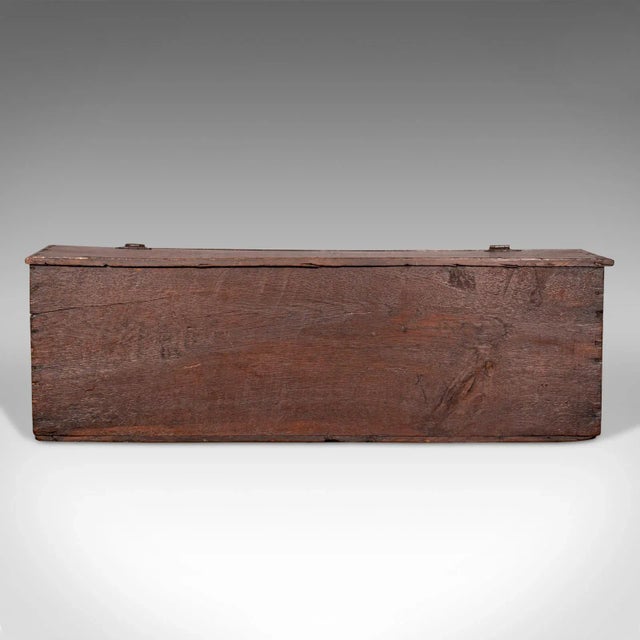 1700s Antique English William III Oak Verger's Table Top Desk | Chairish