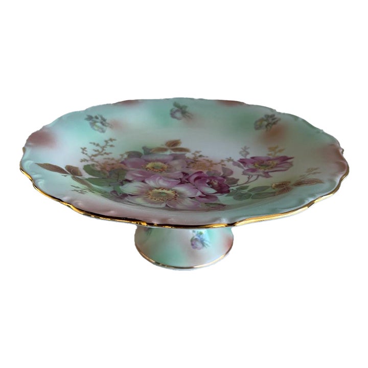Vintage Bavaria Cake Stand/Pedestal Serving Plate | Chairish