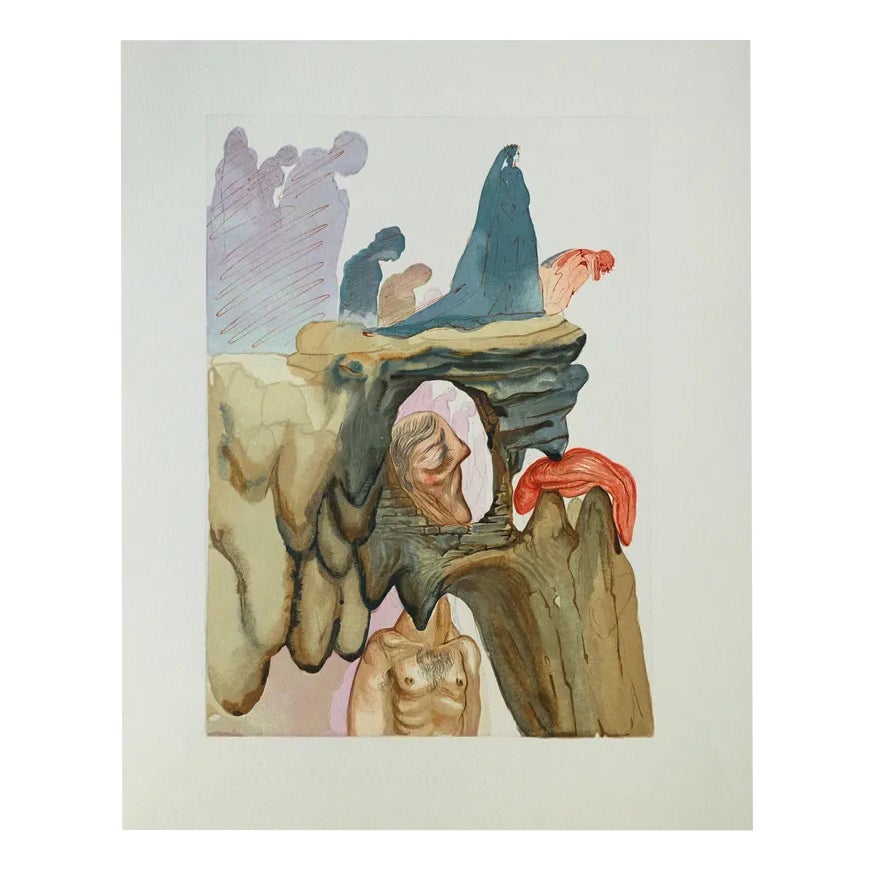 Salvador Dali, The Prevaricators, Woodcut | Chairish