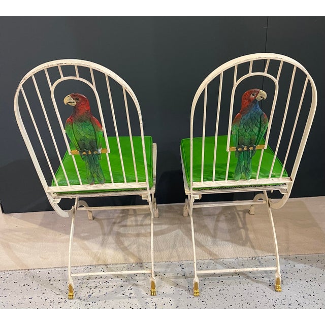 1950s Metal Parrot Chairs - a Pair | Chairish