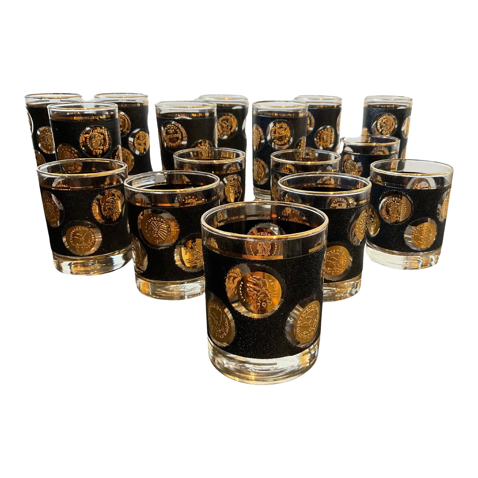 1950s Libbey Bar Glasses - Set of 16 | Chairish