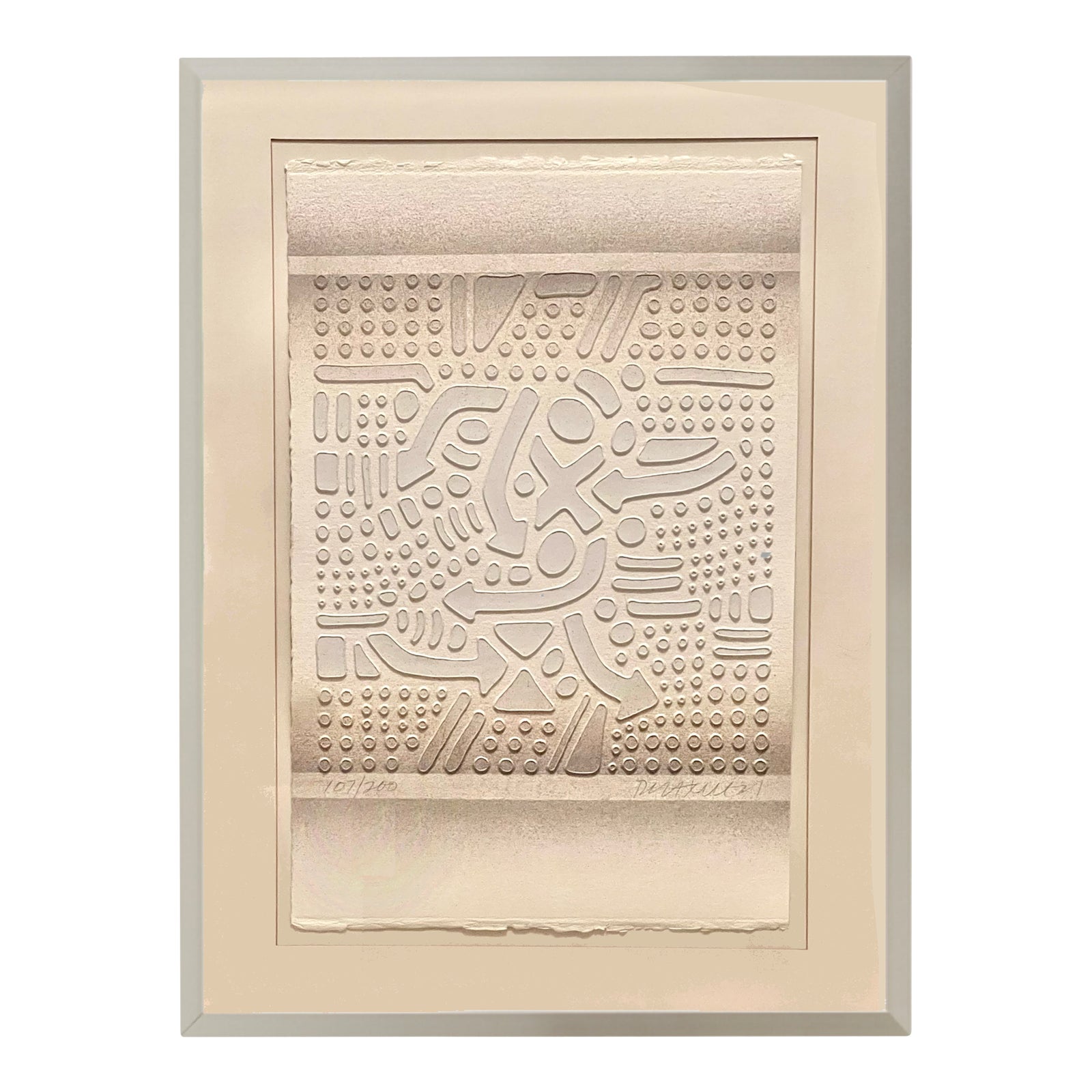 1980s Paul Maxwell Limited Edition Work on Paper Signed, Framed | Chairish