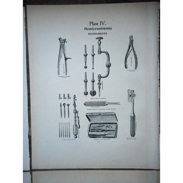 Authentic Antique Lithographs-Surgical Tools-1906-Set of 4 | Chairish