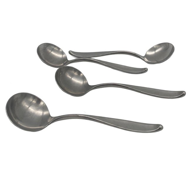 Don Wallace for Lauffer Design 2 Stainless Steel Set of 42 | Chairish