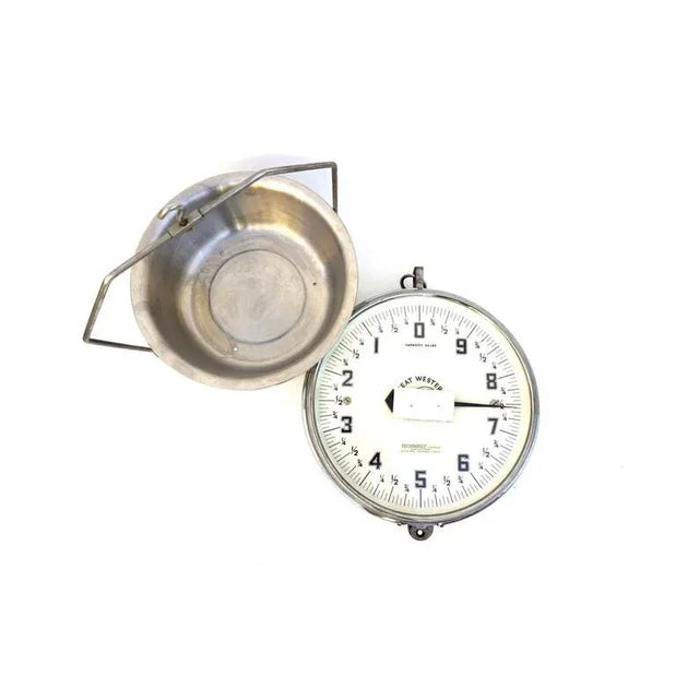 Vintage Hanging Double Sided Pan Scale, Western Mfg. Large Legal Trade ...