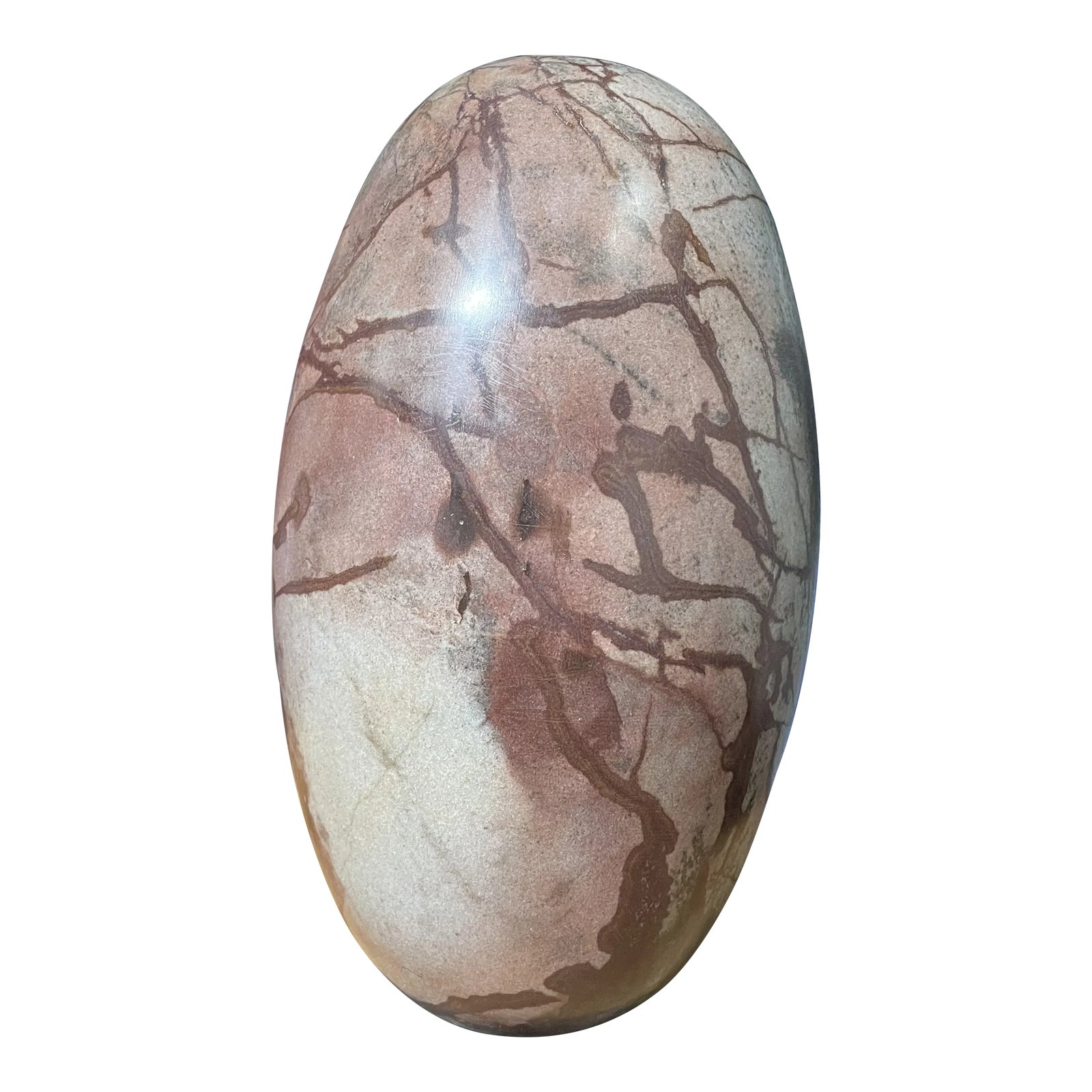 Large Tantric Shiva Lingam Stone on Base | Chairish